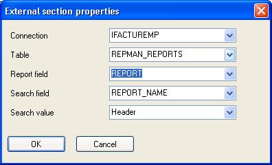 Report files sharing sections