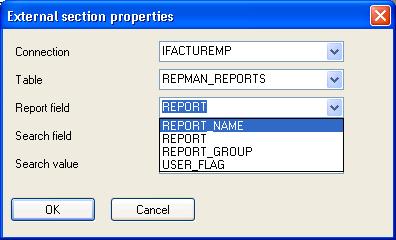 Report files sharing sections